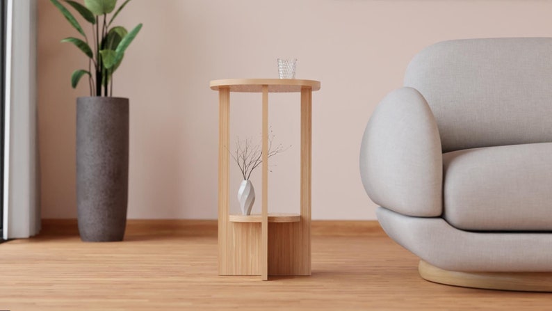 Statue Side Table, Stand Table Design, Living Room Furniture, CNC ...