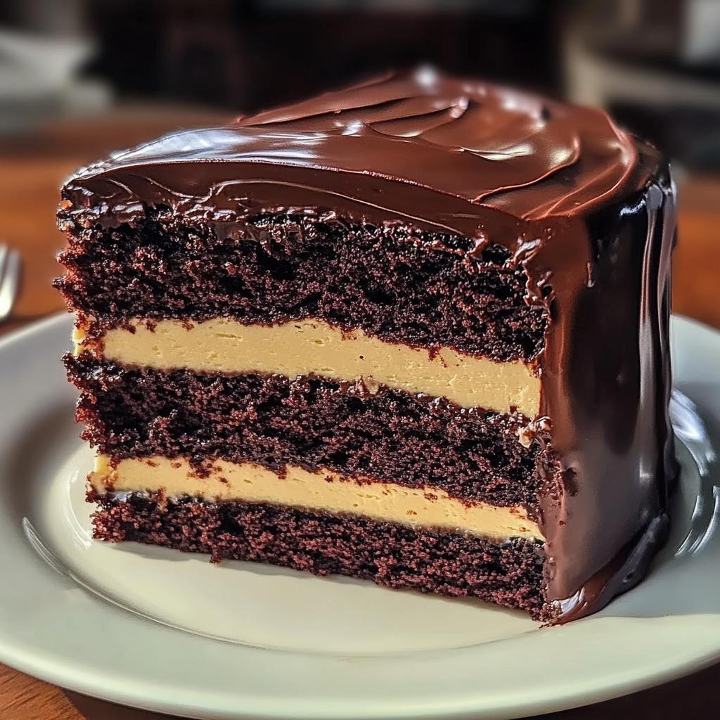 Three-layer Chocolate Cake Recipe | Rich Filling, Ganache Topping (PDF ...