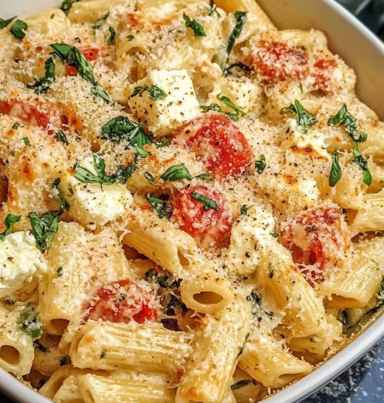 Baked Feta Pasta Recipe: Easy Printable Dish (PDF Download - Etsy