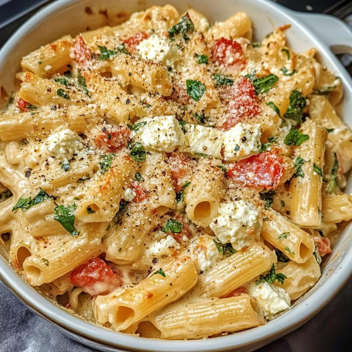 Baked Feta Pasta Recipe: Easy Printable Dish (PDF Download - Etsy