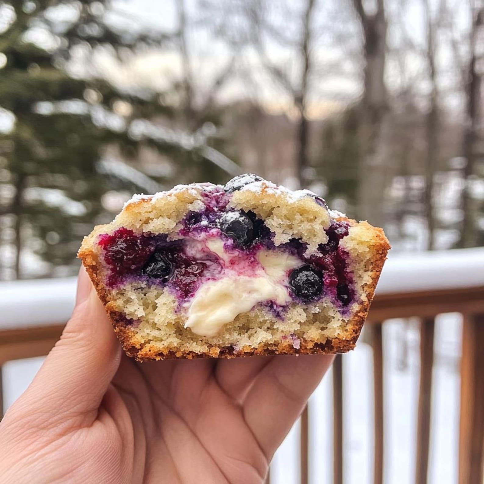 Blueberry Muffin With Creamy Filling | Gourmet Muffin Recipe | Baked ...