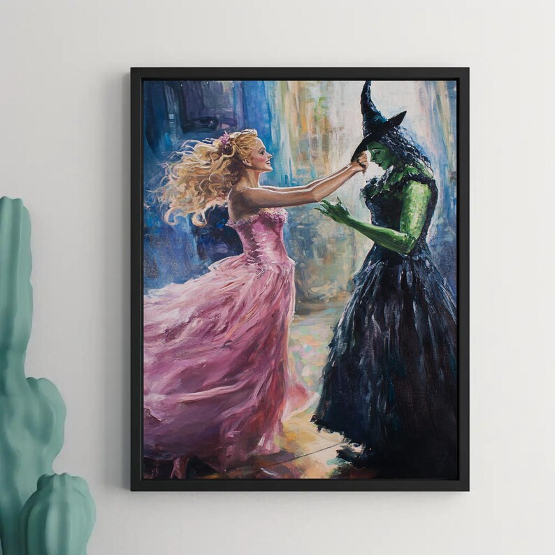 Glinda and Elphaba Png Wicked PNG SVG Wall Art Instant Digital Download ...
