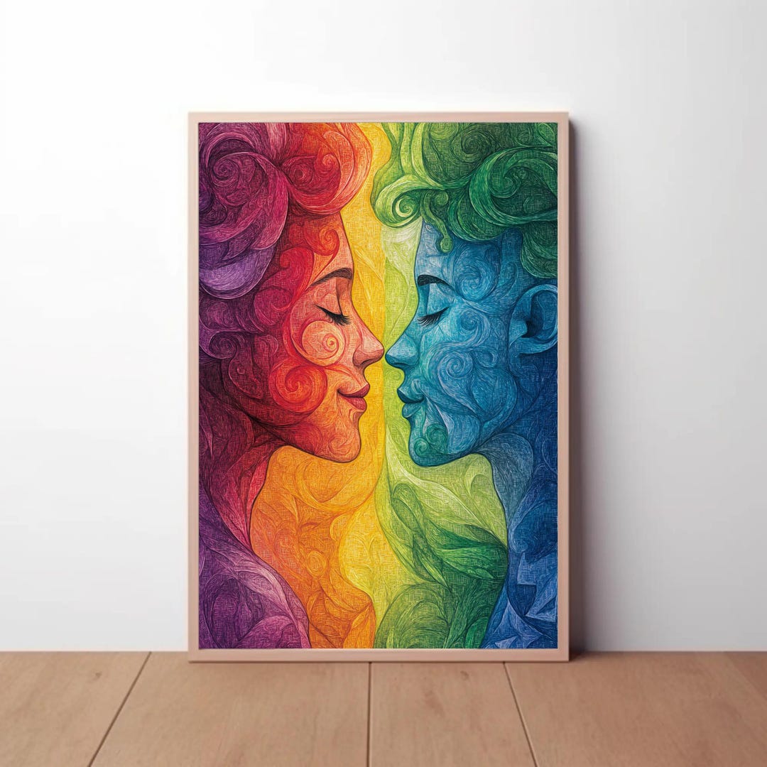 Lgbtq Art Lgbtq Gay Pride Wall Art Artwork Digital Printing Download ...