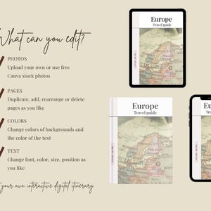 Travel Itinerary Template | Printable Travel Guide | Mobile Travel ...