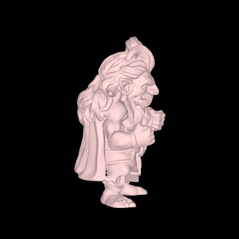 Zeus Chibi Art Style 3D Printable Model Figurine, Digital Download 3D ...