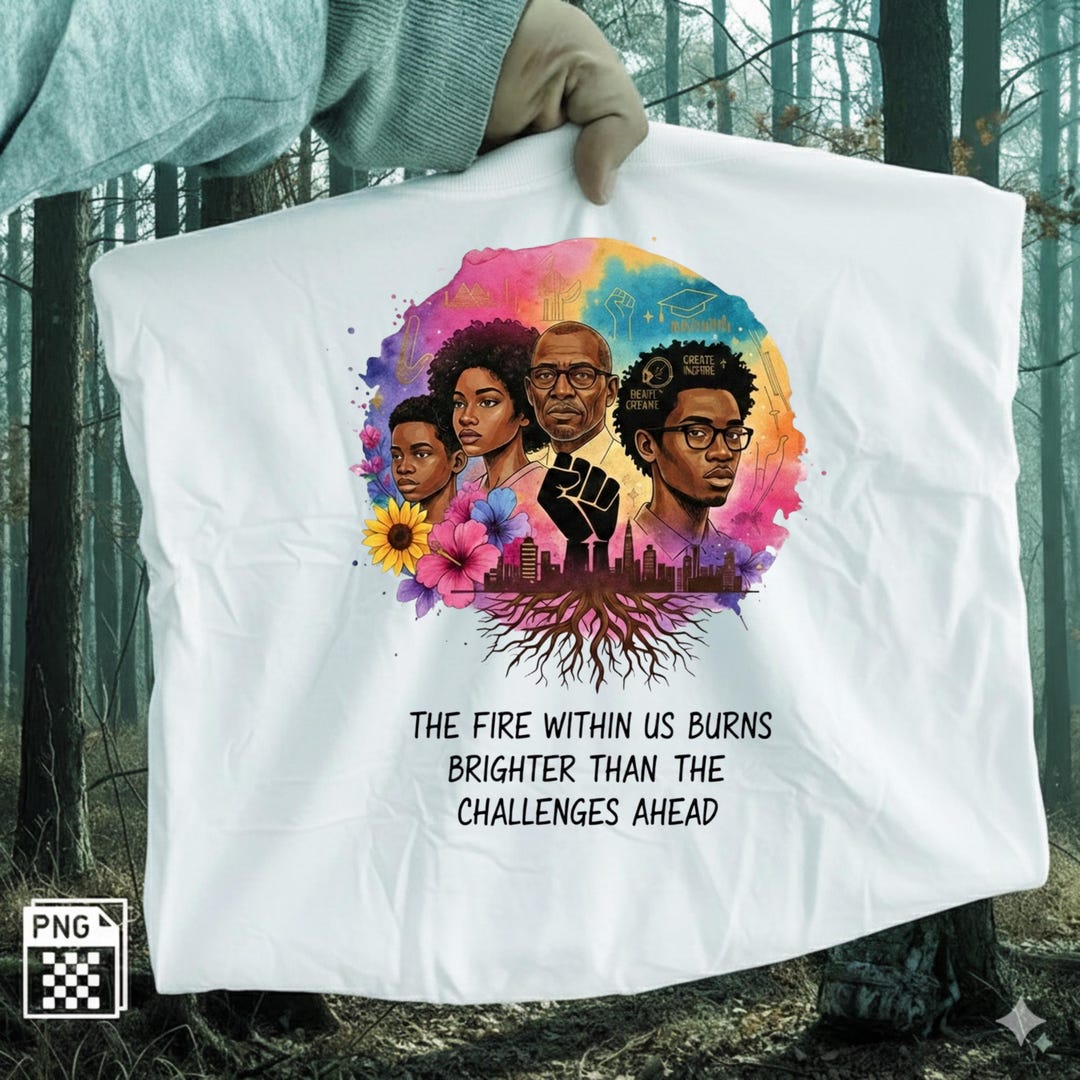 Black History Month PNG, Black Excellence Sublimation, the Fire Within ...