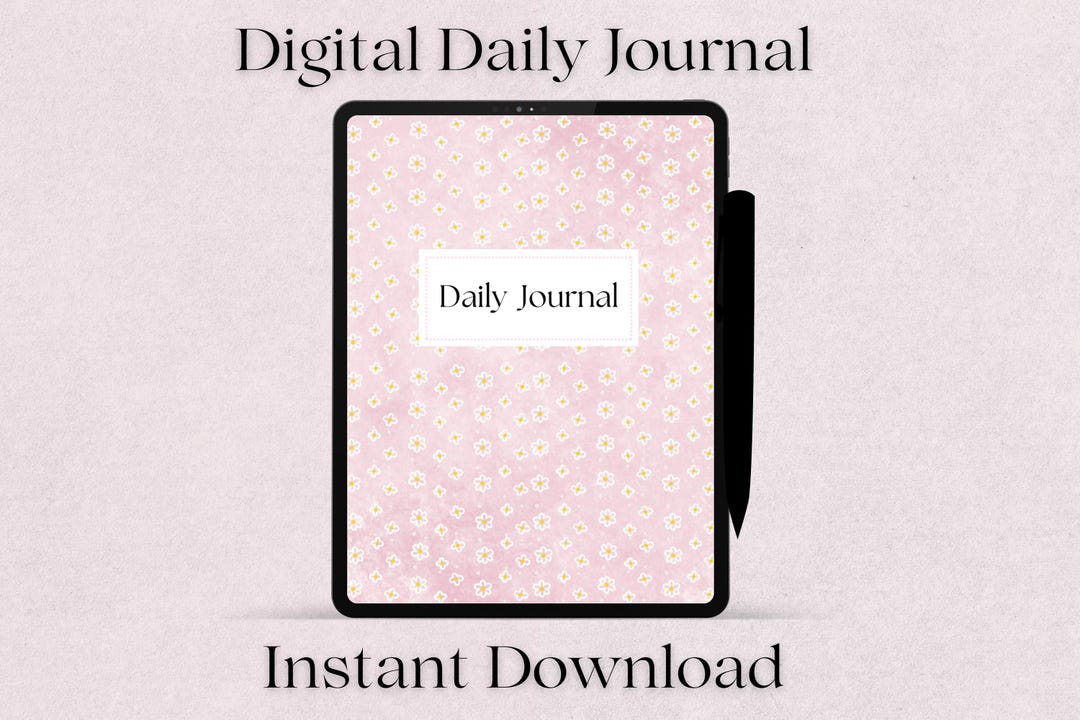 Simple Digital Daily Journal – Blank Lined Pages in PDF & PNG Format ...
