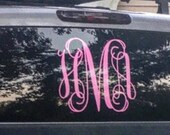 14x16 MONOGRAM Car Decal Truck Decal Personalized Initials - Etsy