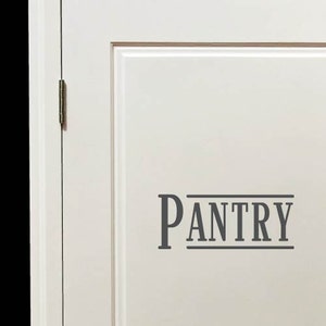 Pantry Decal, Pantry Door Decal, Pantry Wall Decal, Kitchen Wall Decal ...