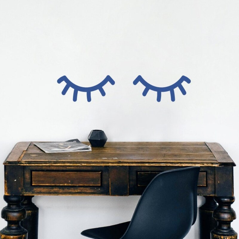 Eyelash Wall Decal - Etsy