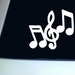 Music Notes Car Decal, Gift for Music Teacher or Musician - Etsy