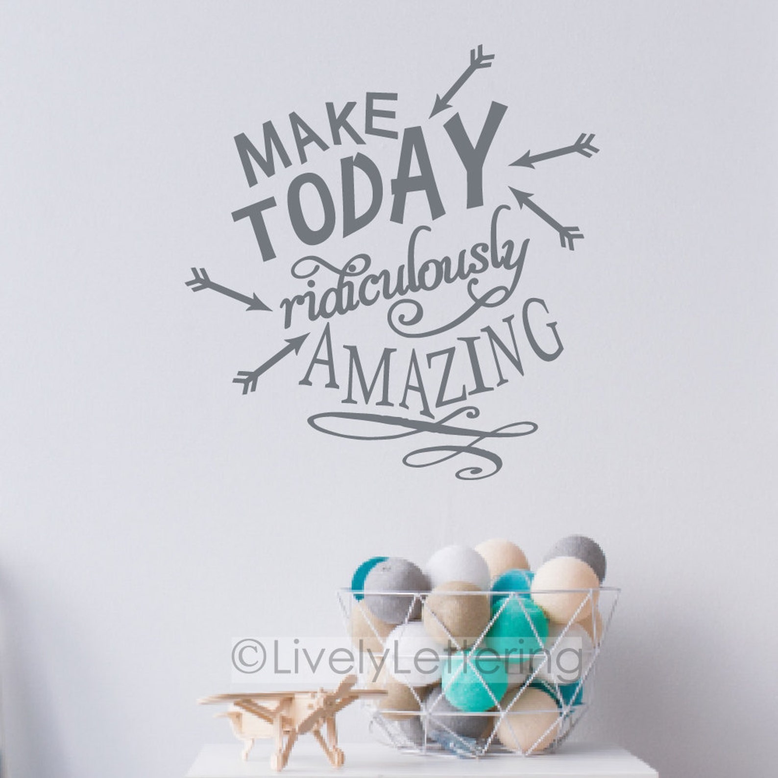 Make Today Ridiculously Amazing Decal Teen Bedroom Decor | Etsy