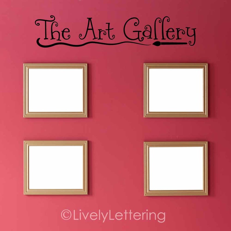 The Art Gallery Wall Decal Artwork Display Decal Art - Etsy