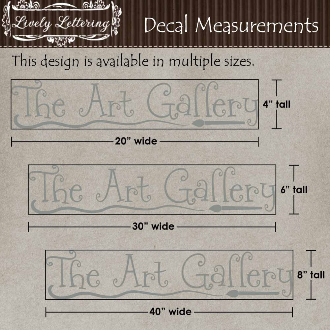 The Art Gallery Wall Decal Artwork Display Decal Art - Etsy