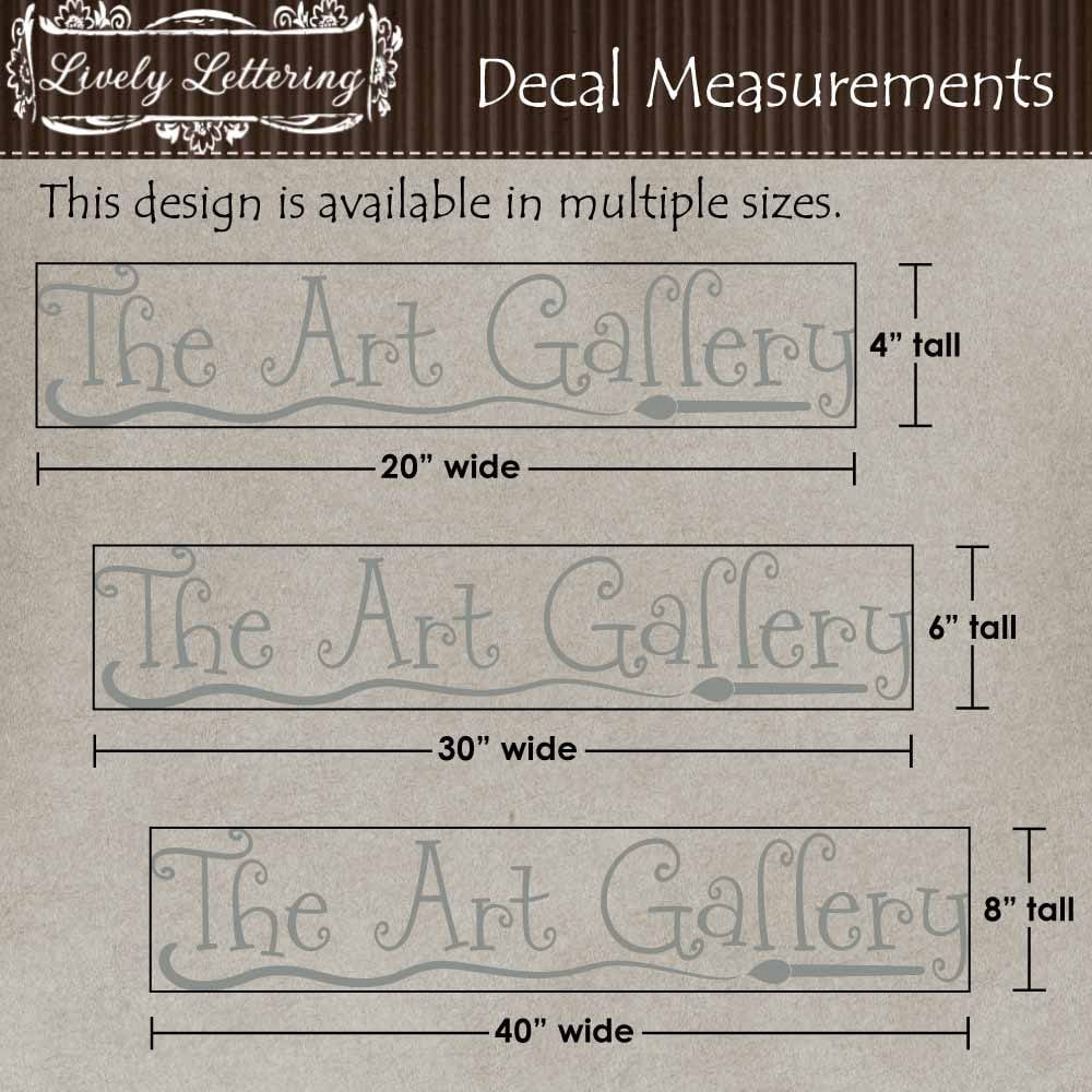 The Art Gallery wall decal artwork display decal art | Etsy