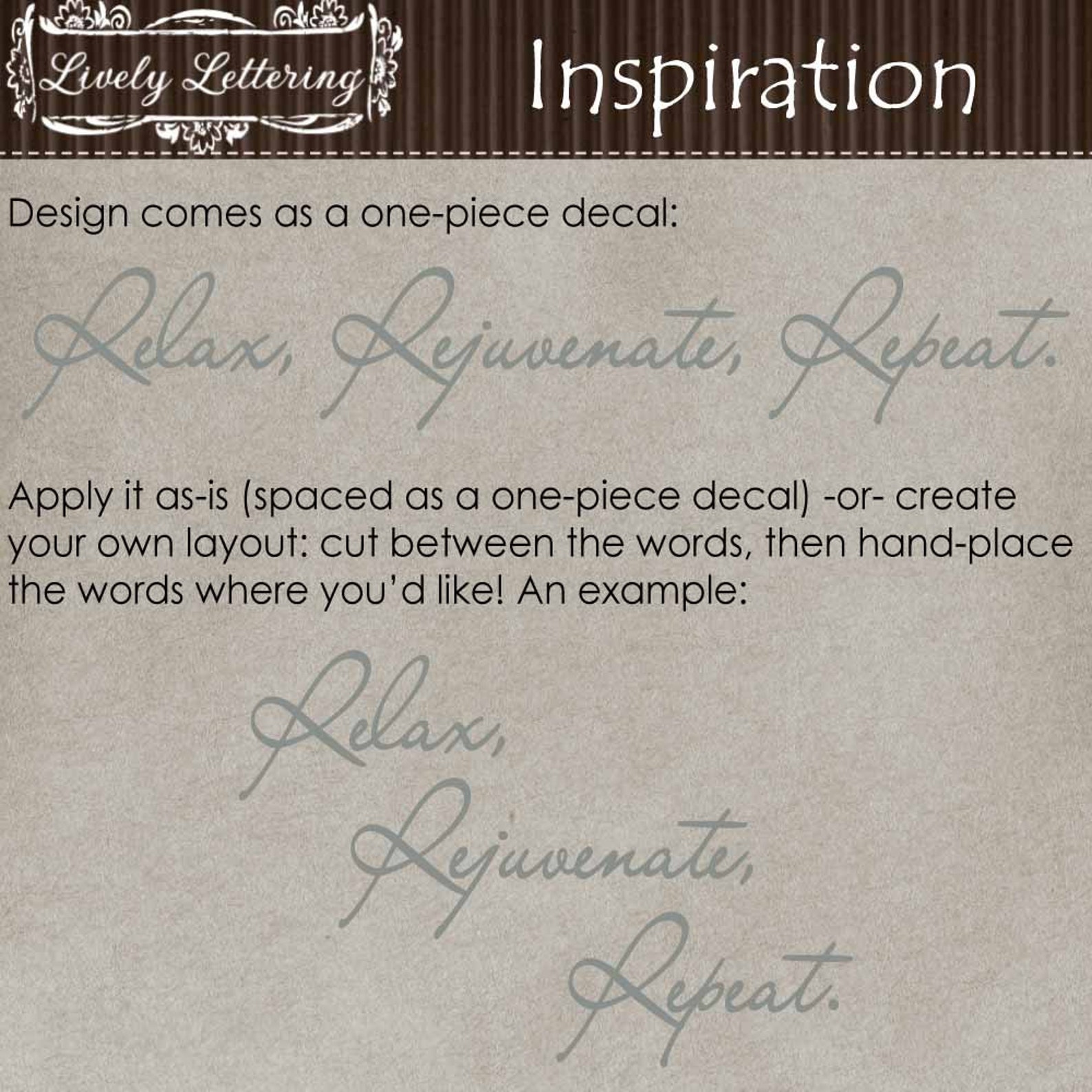 Relax Rejuvenate Repeat Wall Decal Bathroom Wall Decal - Etsy