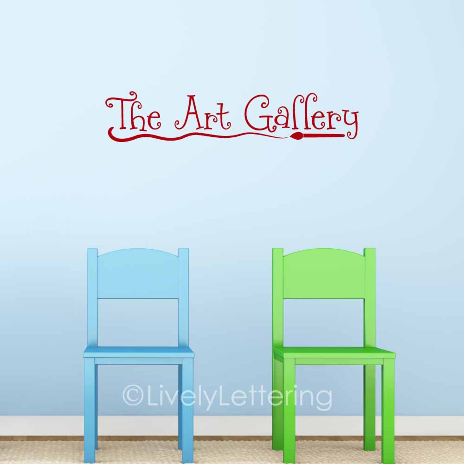 The Art Gallery Wall Decal Artwork Display Decal Art - Etsy