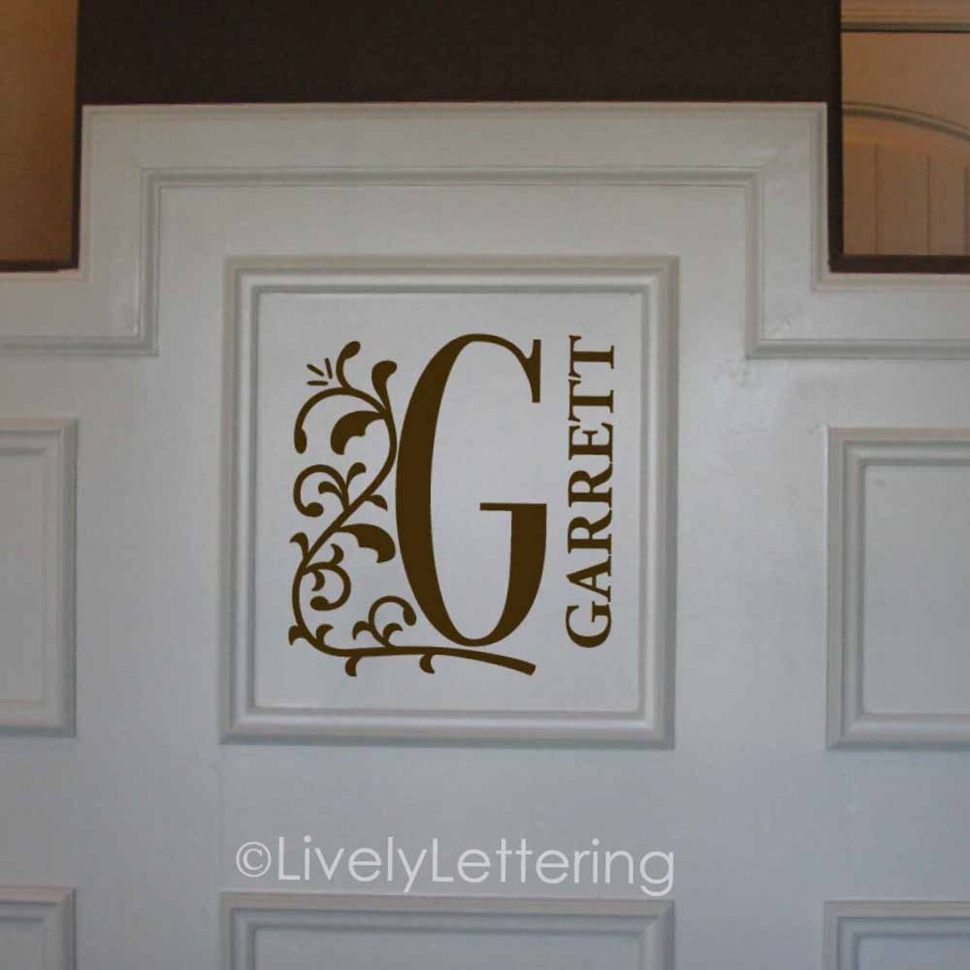 Floral Letter Personalized Name Fancy Decorative Letters - Etsy