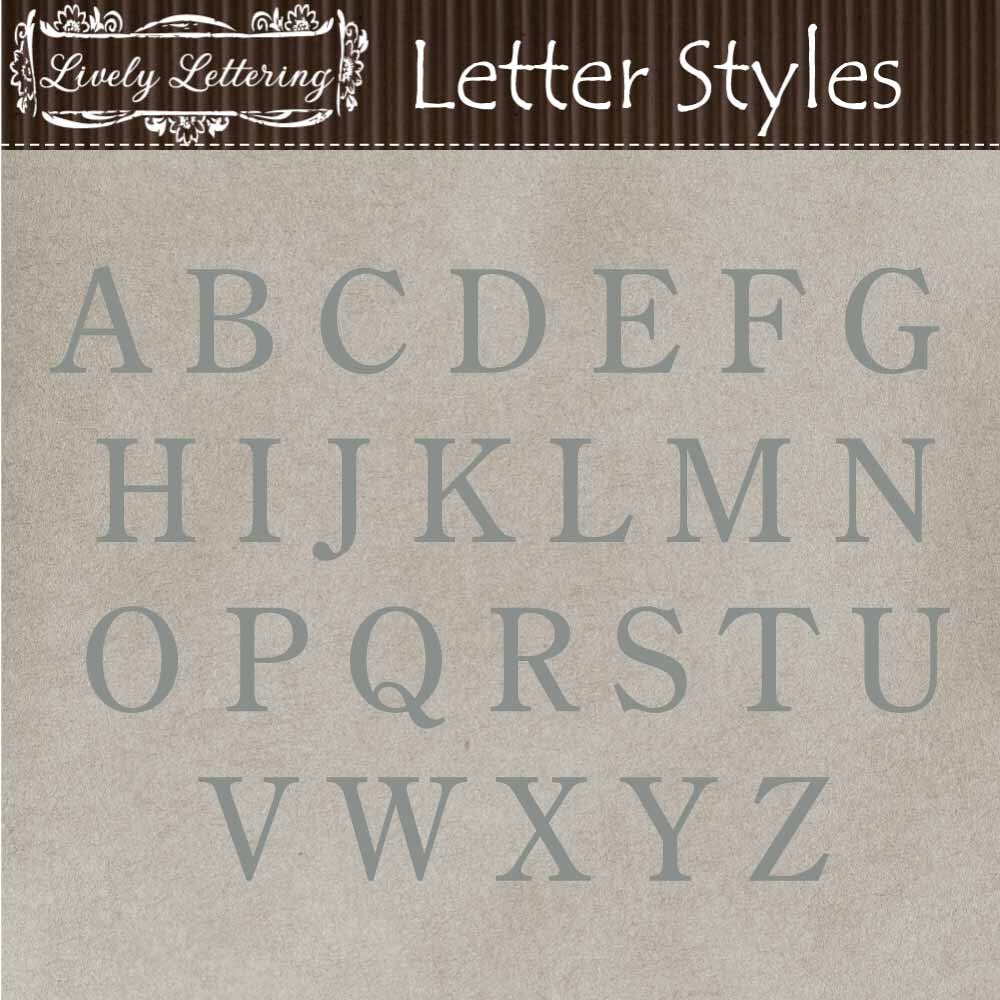 Single Letter Monogram Decal Letter Wall Decal Custom Initial Stickers ...