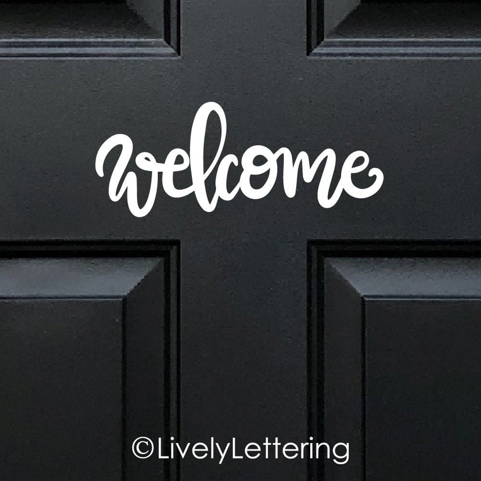 Welcome Decal Front Door Welcome Entry Sticker Photo - Etsy