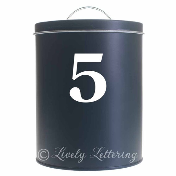 ONE 4 NUMBER or LETTER Decal 4 Inch Vinyl Sticker - Etsy