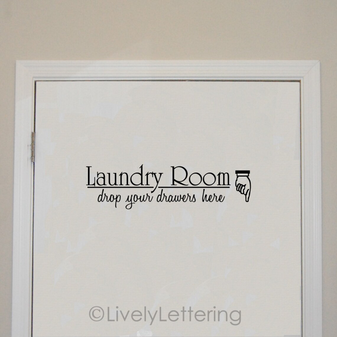 Laundry Room Drop Your Drawers Here Wall Decal Quote Decor Etsy