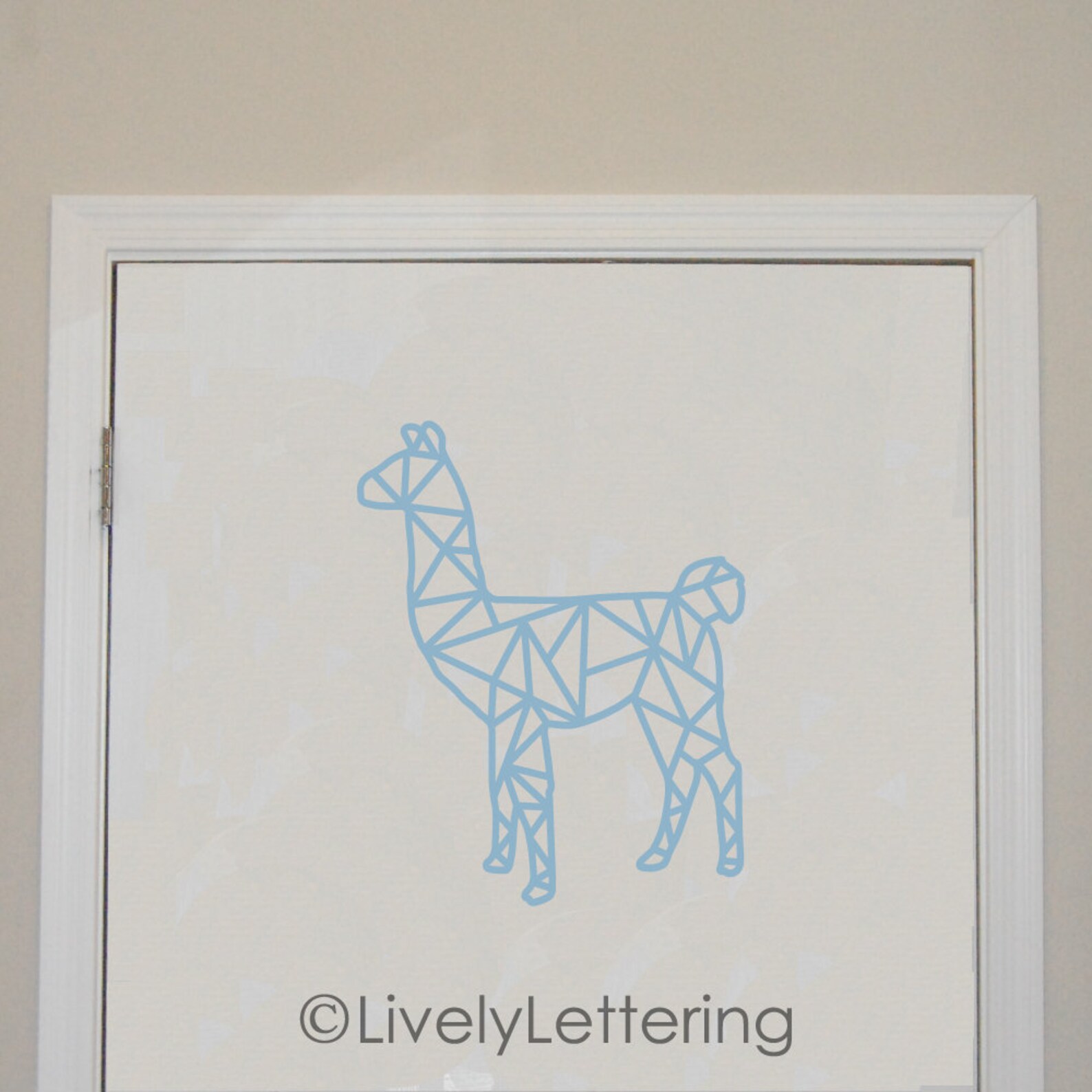 Llama Wall Decal Llama Sticker Alpaca Decal Modern | Etsy