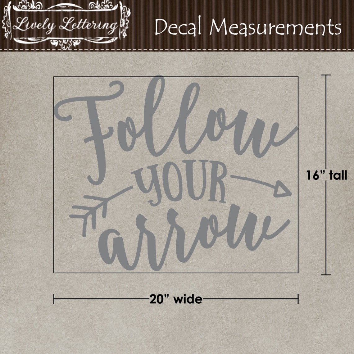 Follow Your Arrow wall decal Trendy wall art Popular items | Etsy