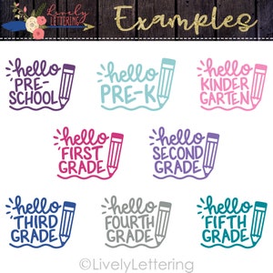 Hello Classroom Door Decal, Teacher Door Decal, Grade Level Decal ...