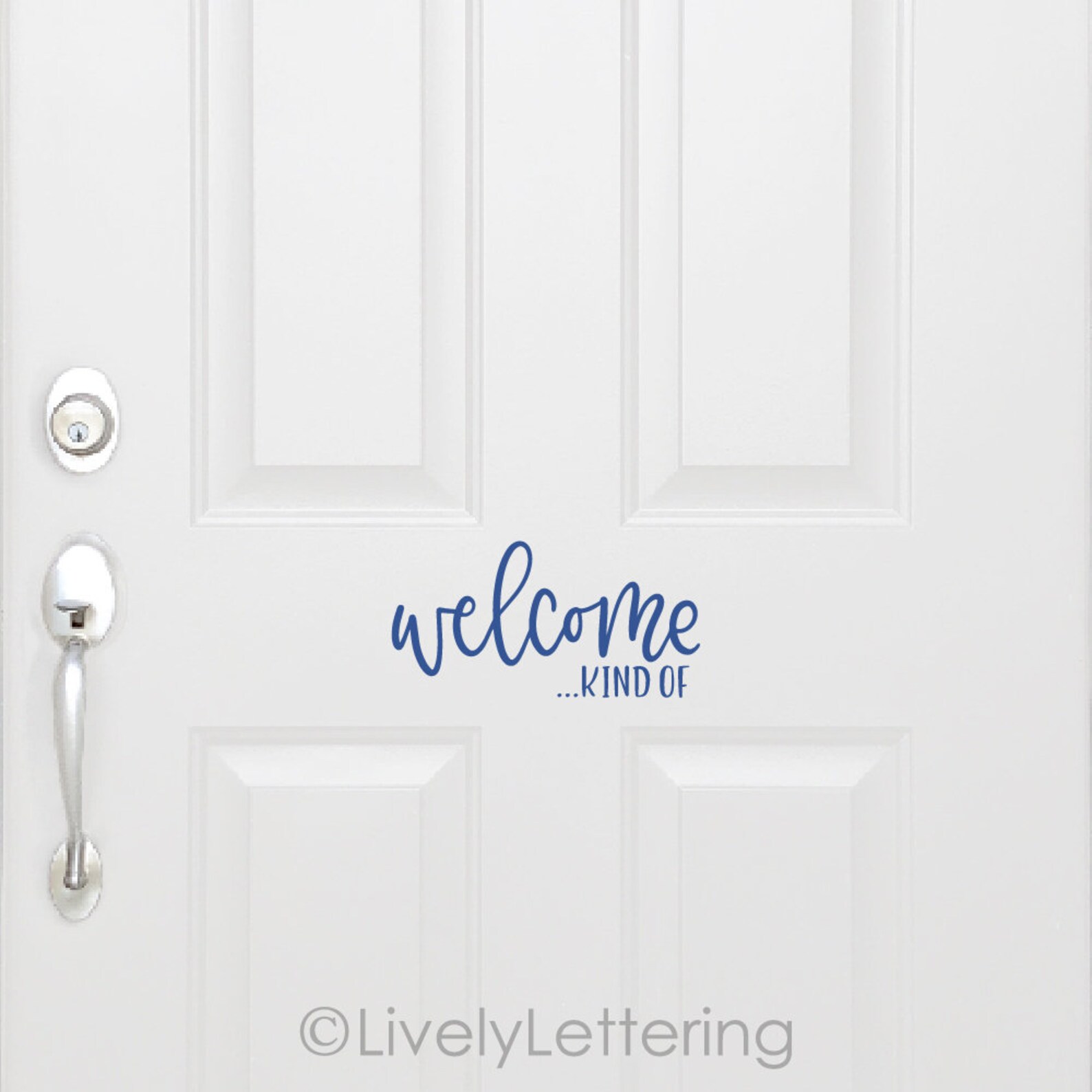 Welcome Kind Of UnWelcome entry decal Kinda welcome Funny | Etsy