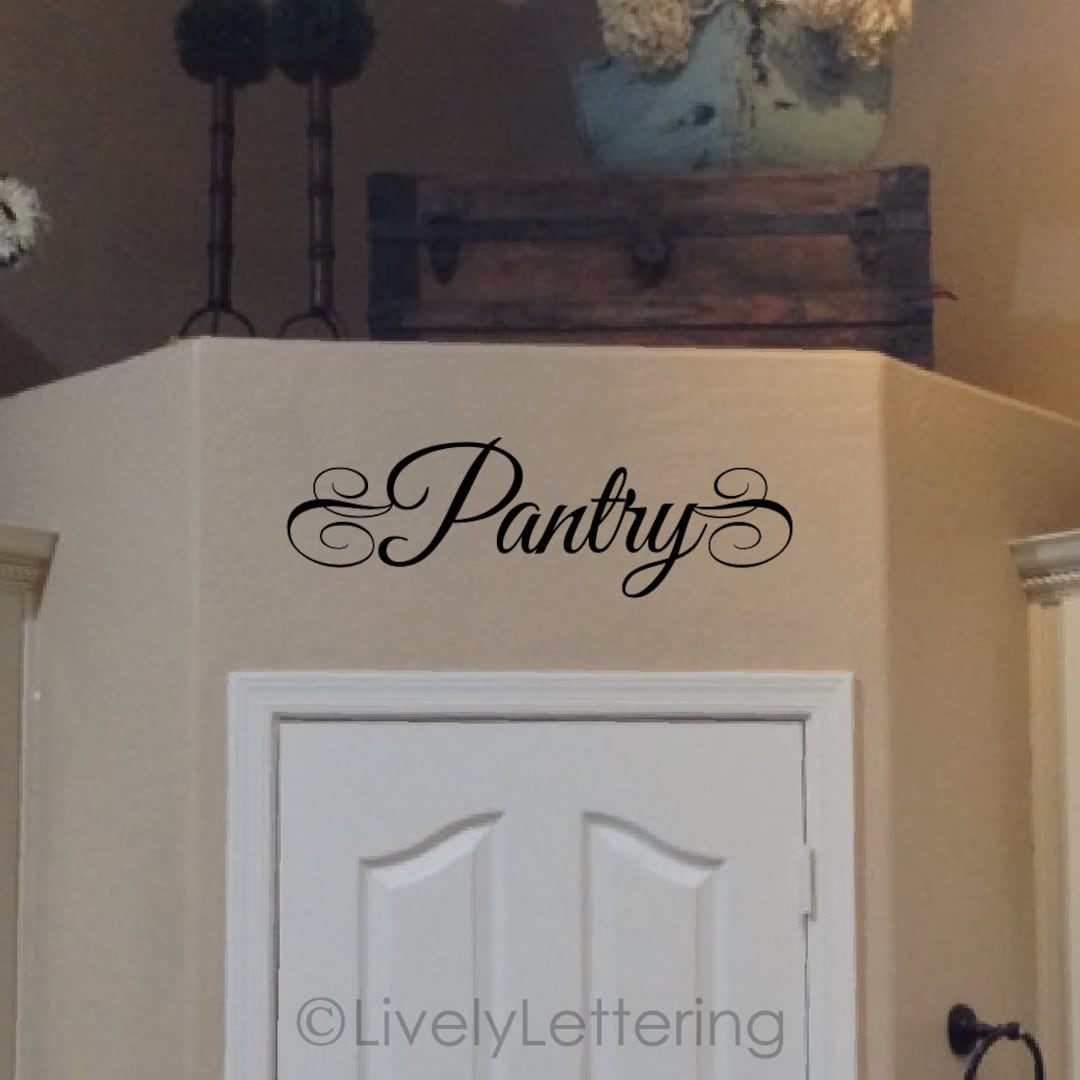 Pantry Decal, Pantry Wall Decal, Pantry Door, Kitchen Wall Decal ...