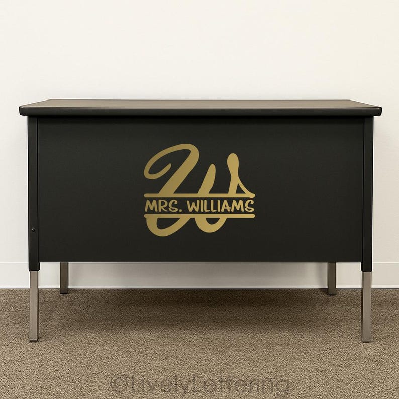 Personalized Teacher Desk Decal, Custom Classroom Name Vinyl Sticker - Etsy