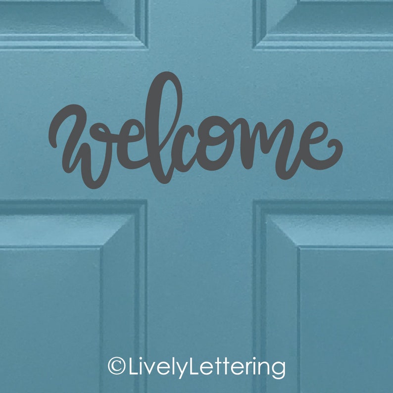 Welcome Decal Front Door Welcome Entry Sticker Photo - Etsy