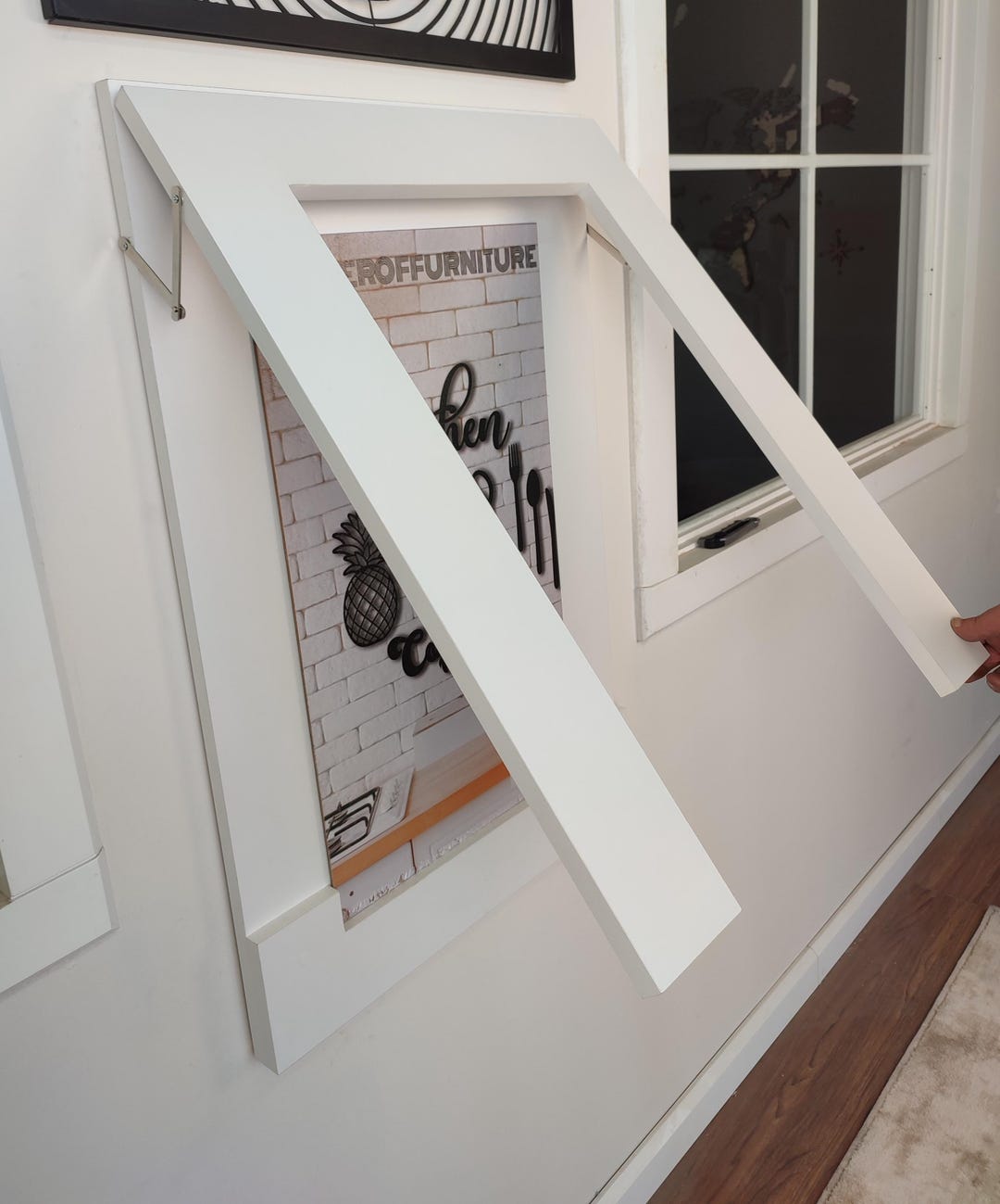 Wall Mounted Wooden Murphy Table, Space Saving Kitchen Table, Special ...