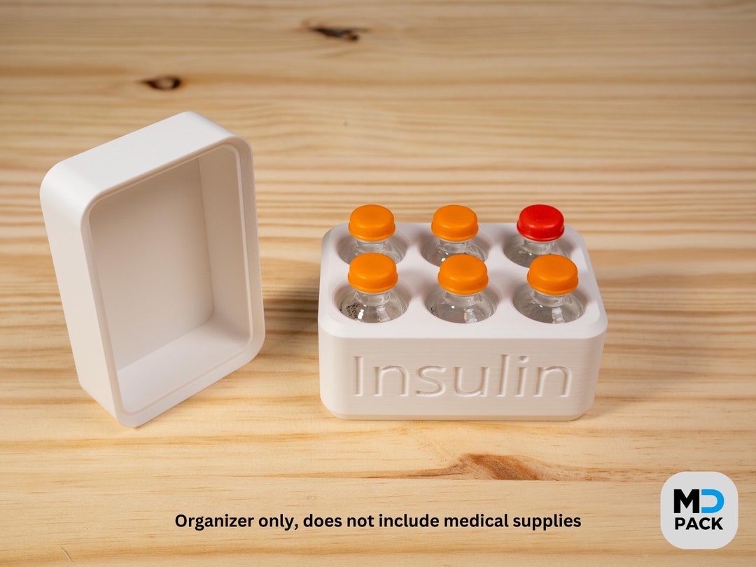 Insulin Caddy 10ml Vials Multiple Sizes Includes Lid Humalog Novolog ...