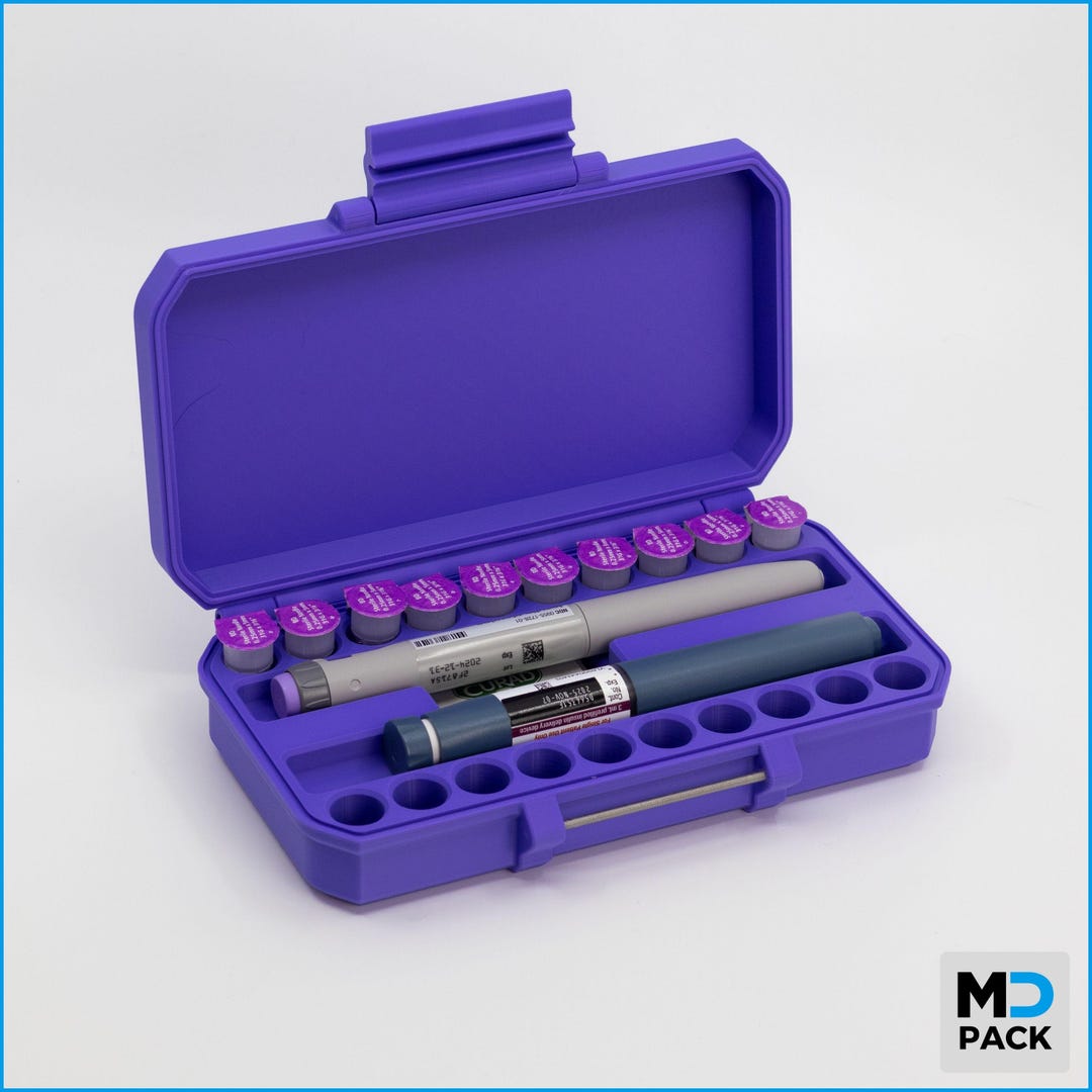 Dual Pen Case for Medication Pens | Novolog Humalog Lantus Fiasp ...