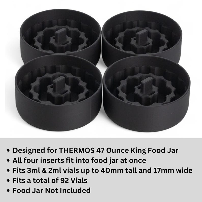 Peptide Vial Inserts for 47oz THERMOS King Food Jar - Etsy