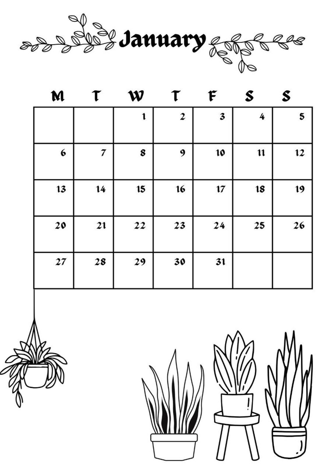 January Journal - Customizable - Etsy