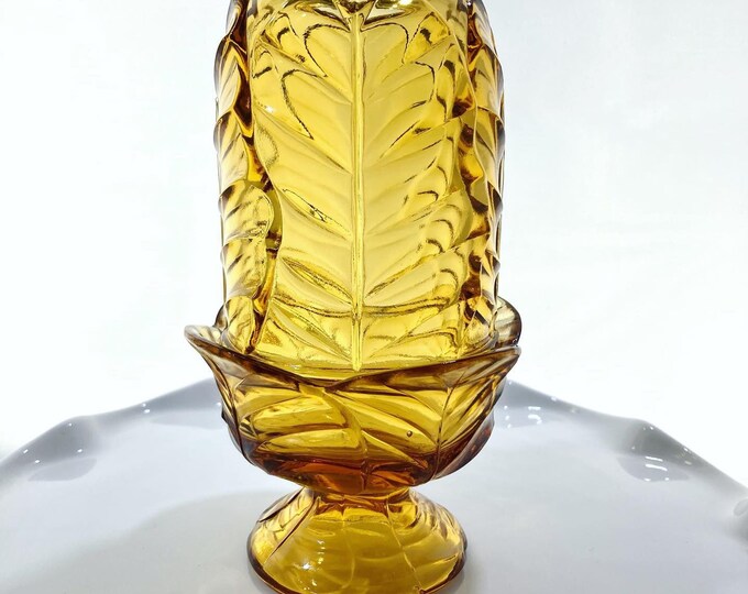 Viking Cabbage Leaf Fairy Lamp Amber - Etsy