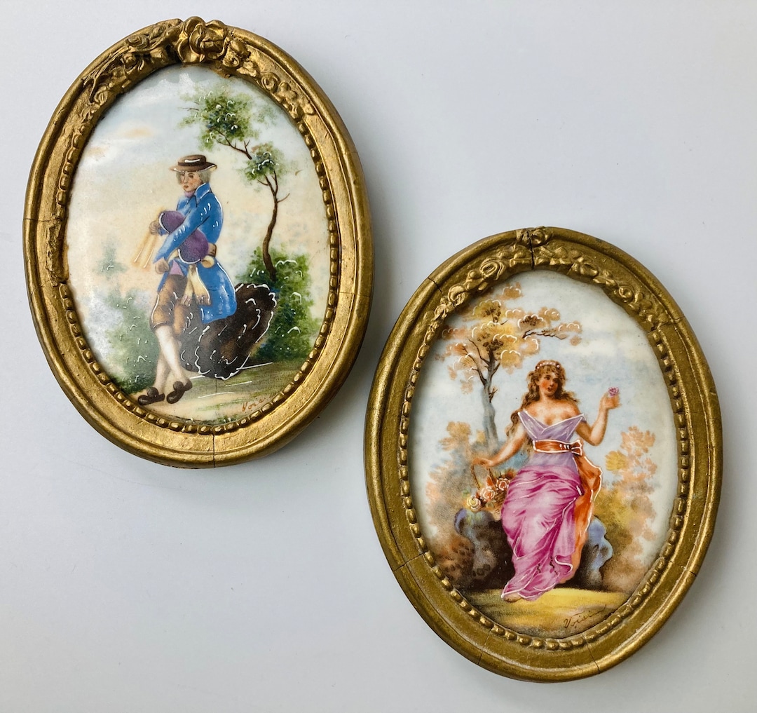 Handpainted Porcelain Wall Art - Etsy