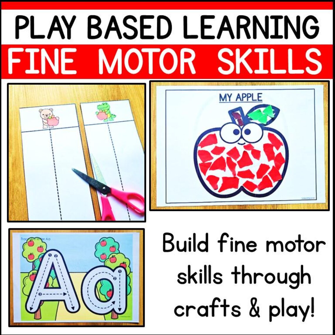 Apple Theme Preschool Activity, Pre-k Homeschool Preschool Curriculum ...