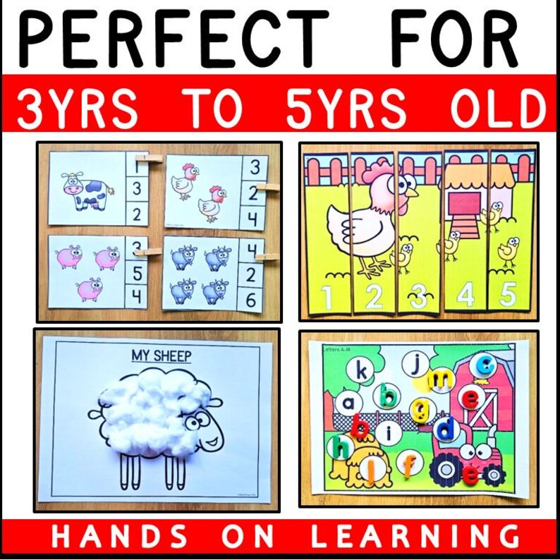 Farm Themed Preschool Activities | Pre-k Homeschool Preschool ...