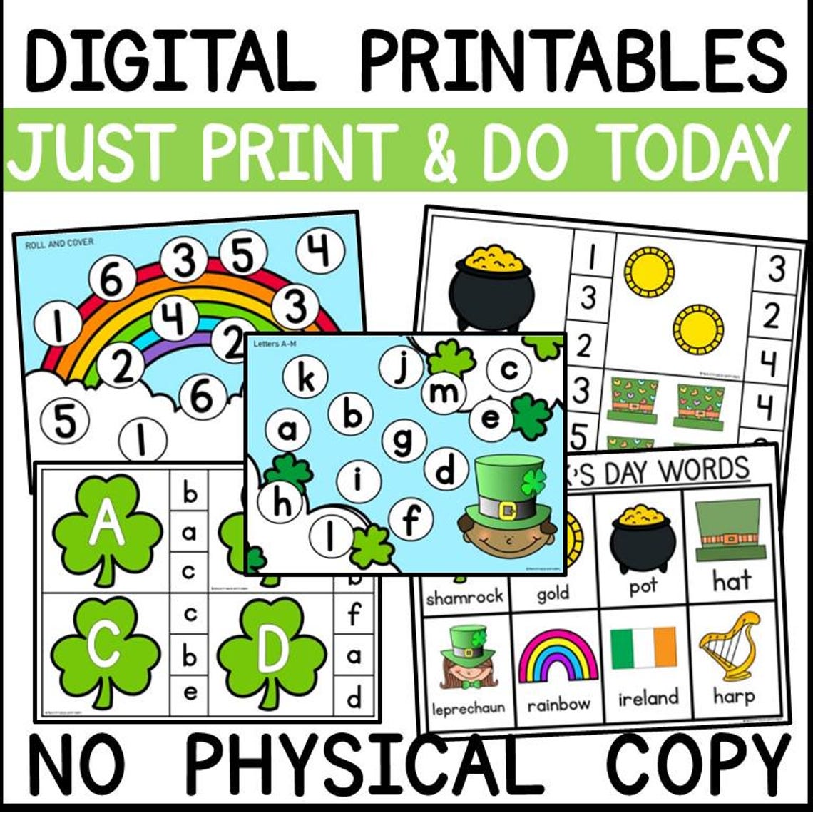 St Patrick's Day Preschool Activities | St Patrick Preschool Lesson ...