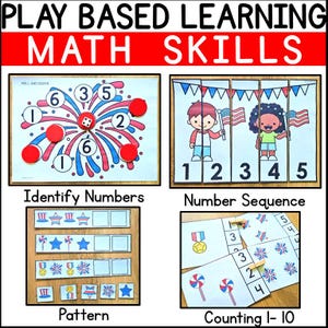 Patriotic Themed Preschool Activities | Pre-k Homeschool Preschool ...