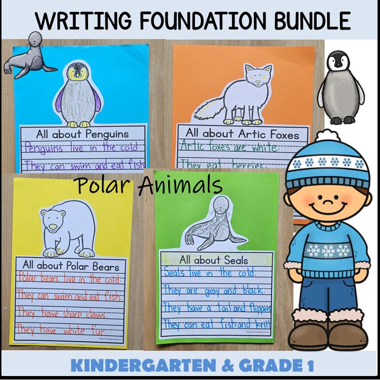 Polar Animals Informational Writing Practice Paper Printable ...