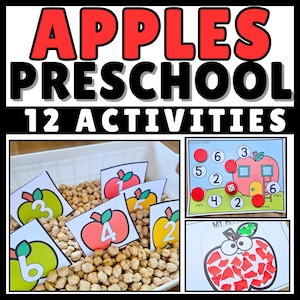 Apple Theme Preschool Activity, Pre-k Homeschool Preschool Curriculum ...