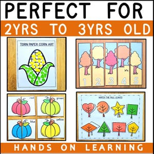 Fall Toddler Activities: Autumn Theme Homeschool Preschool Curriculum ...