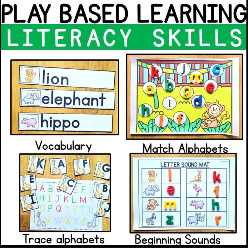 Zoo Themed Preschool Activities | Pre-k Homeschool Preschool Curriculum ...