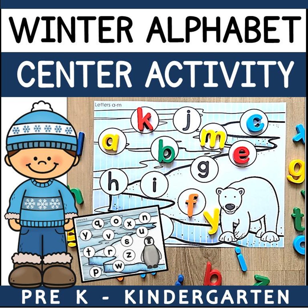 Polar Animal Alphabet Matching Busy Bag Activity , Educational Game ...