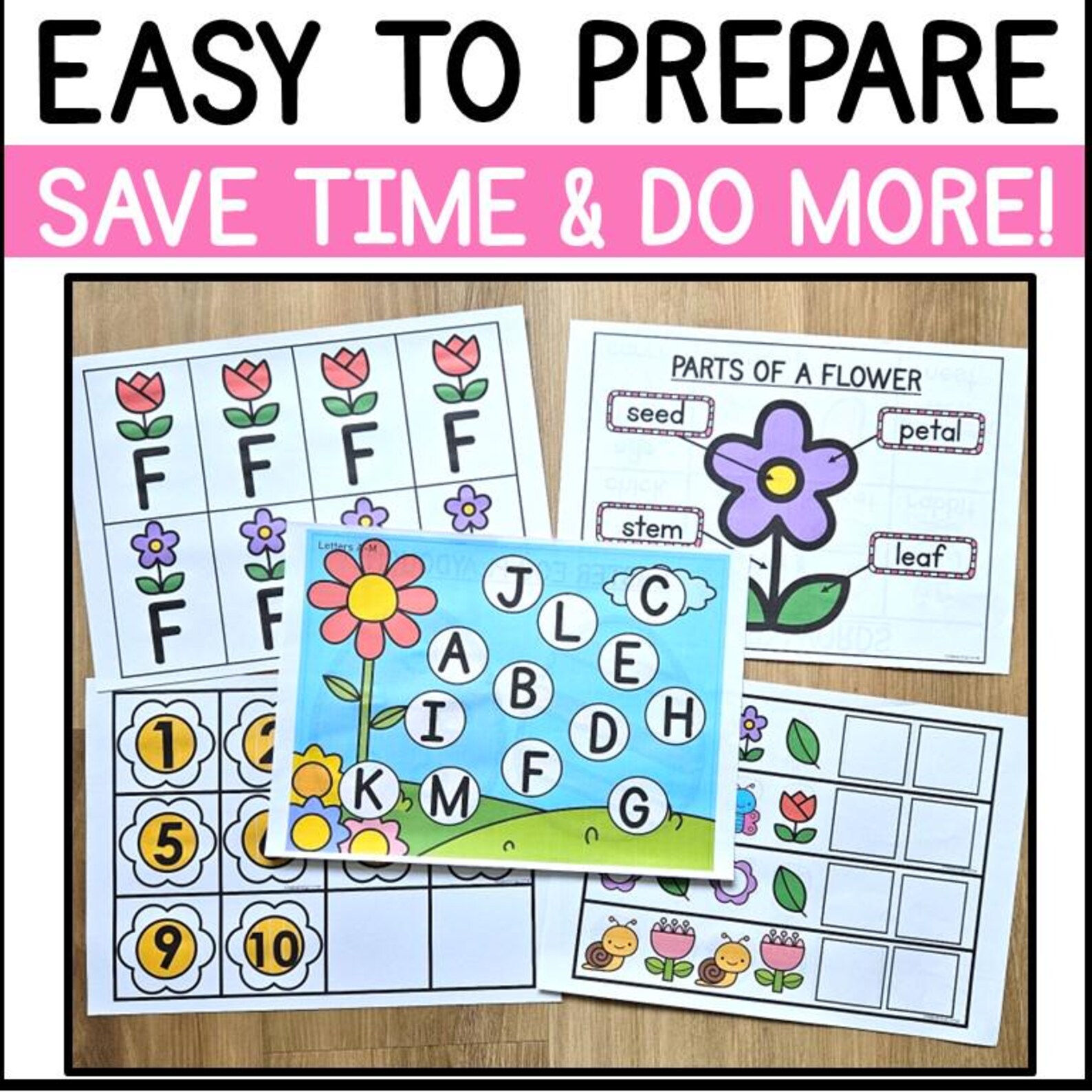 Flower Garden Preschool Activities | Pre-k Homeschool Preschool ...